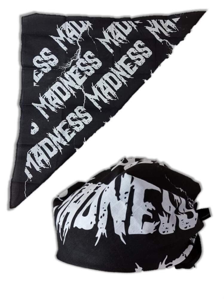 Madness Colored Bandana for Macho Man Costume Allover Black - Walmart.com