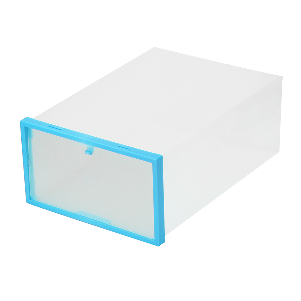 ALLOMN Portable Stackable Plastic See-Through Drawer-Type Shoes Storage ...