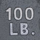 CAP Barbell Gray Olympic Cast Iron Weight Plate, 100 lb - Walmart.com