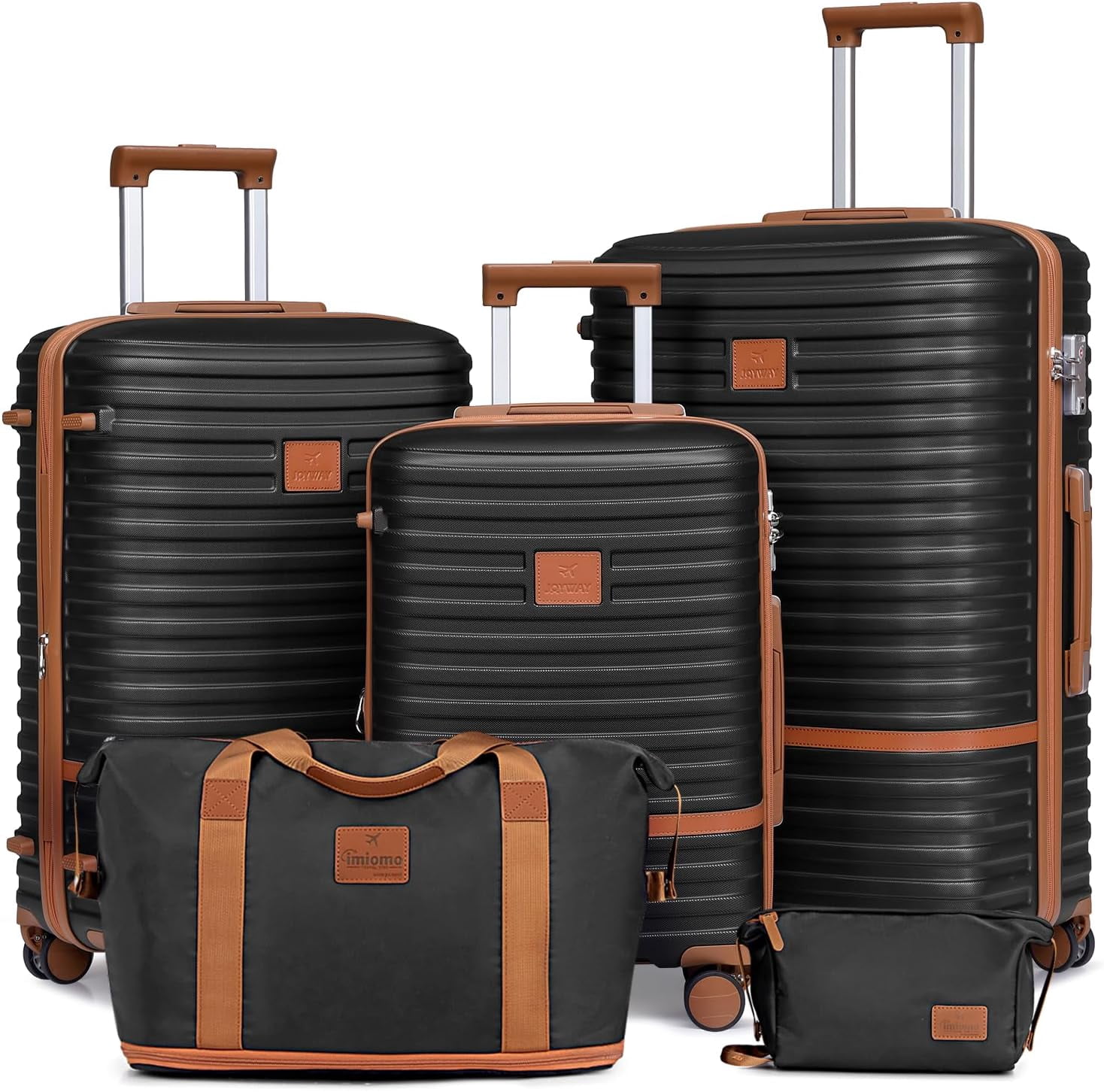 Joyway - Ensembles de Bagages 5 Pcs ABS Valise Rigide Spinner -(Valise ...