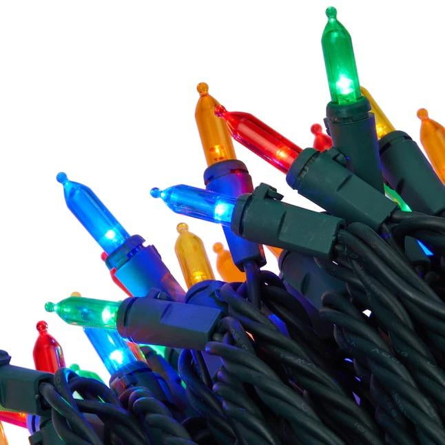 Holiday Living 100-Count 24.75-ft Multicolor LED Plug-In Christmas ...