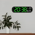 Creative Wall Clock with Large Screen LED Display, Multi-Function ...