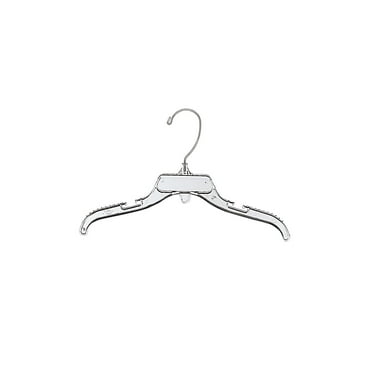 INTERNATIONAL HANGER Black Plastic Bottom Hanger with Pinch Grips, 50 ...