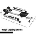 Gymax Home Gym Workout Rowing Machine with Adjustable Double Hydraulic ...