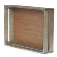 Two Slat Rectangular Wood Crate 14in - Walmart.com