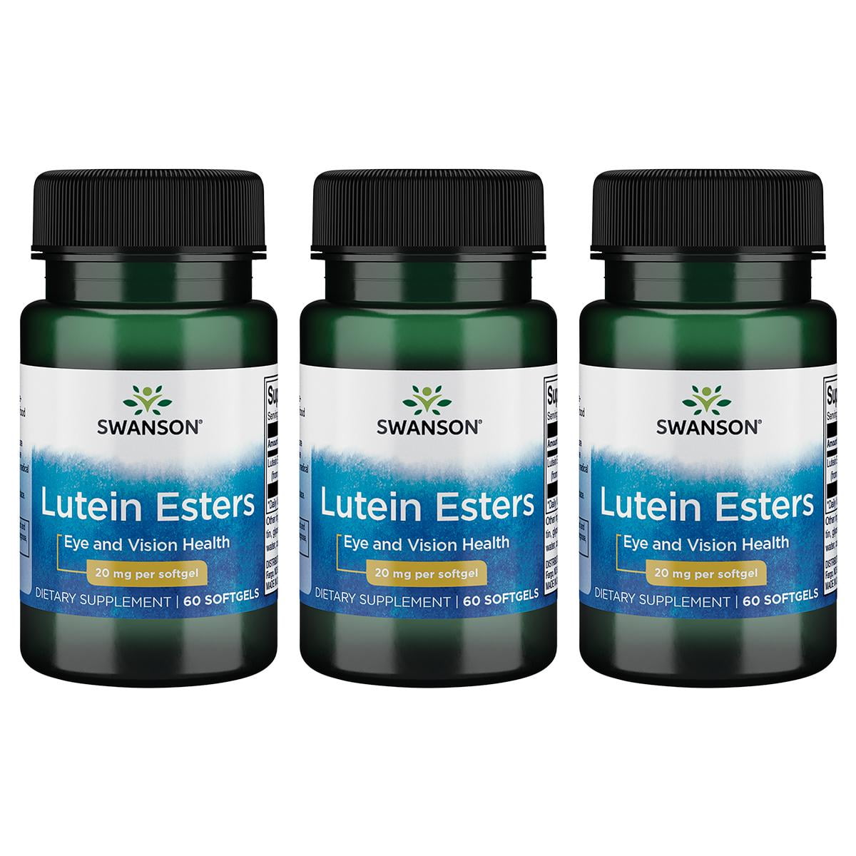 Swanson Lutein Esters 20 mg 60 Sgels 3 Pack - Walmart.com