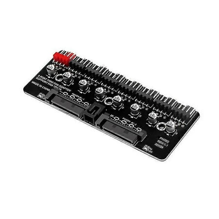 PC Chassis Fan Hub CPU Cooling HUB 10 Port 12V PWM Hub Molex Controller ...