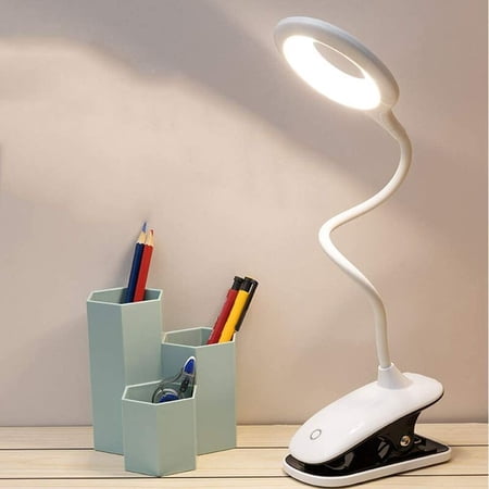 LED Reading Light, 3 Colors and 3 Touch Brightness, Dimmable Bedside ...
