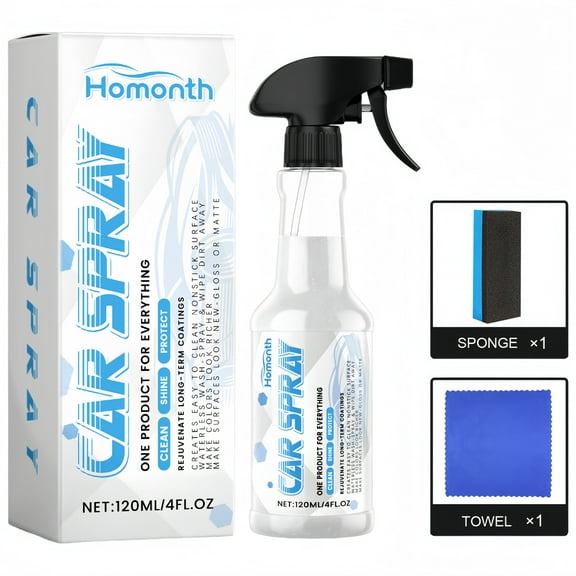 MAXLONE ™ Car Spray with Triphene® Technology, Quick Spray & Wipe All Purpose Waterless Detailer ...