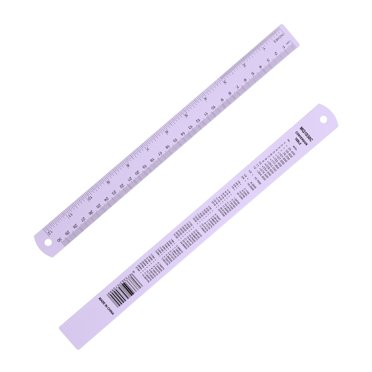 Precision Architectural Scale Ruler, 12'' Laser-Etched Aluminum, Black ...