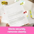 Post-it® Sign Here Sticky Notes, Yellow, 1 in. Wide, 50/Dispenser, Page ...