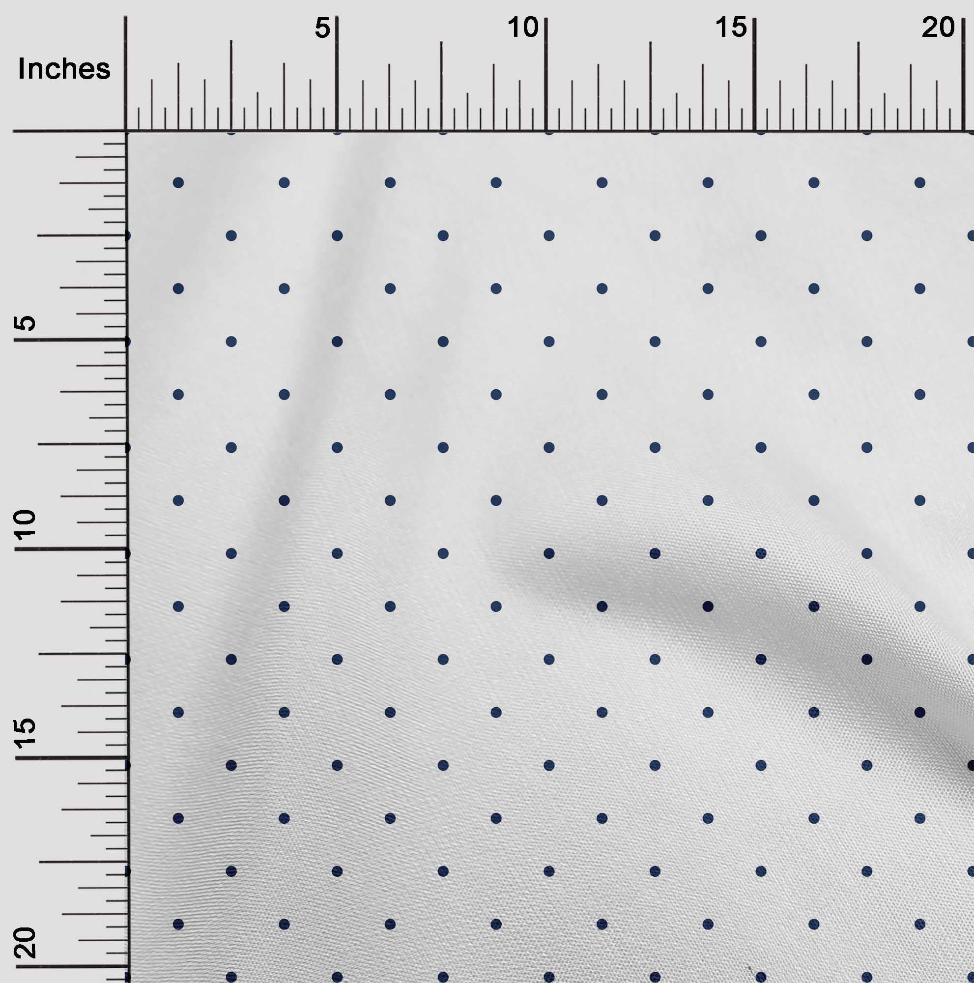 oneOone Cotton Jersey Navy Blue Fabric Polka Dots Dots Diy Clothing ...