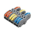 Wire Connector 1 Input Multiple Output Electrical Splitter Push-in Terminal Block Butt Home LED ...