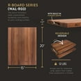 "John Boos Large Hardwood Carving Block, R-Board Reversible Walnut ...