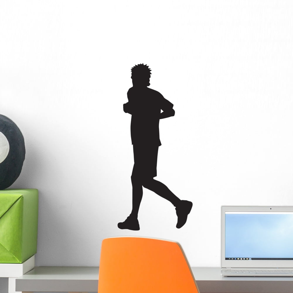 Jogging Wall Decal Sticker, Wallmonkeys Peel & Stick Vinyl Graphic (18 ...