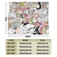 Demon Slayer Mitsuri Kanroji Collage Pattern Sherpa Fleece Blanket ...