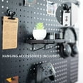 VIVO Steel Work Pegboard, Clamp-on 30" x 24" Desktop, Magnetic Privacy ...