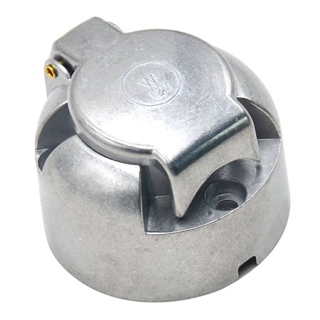 HonHaione 12N 7-Pin Aluminum Metal Towing Socket for Trailer Caravan ...