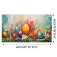 Linjieee Easter Garage Door Decoration Easter Garage Door Banner Mural ... Linjieee Easter Garage Door Decoration Easter Garage Door Banner Mural ...
