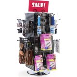 Counter Pegboard Spinner Rack, Magnetic, 28"H (Black Steel) (MD4PCTBK ...