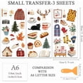 3 Sheets 3 Styles Waterproof Decorative Stickers Self Adhesive Decals ...