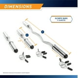 Free Shipping! Marcy Olympic Curl Bar and Dumbbell Handle Combo ODC-21 ...