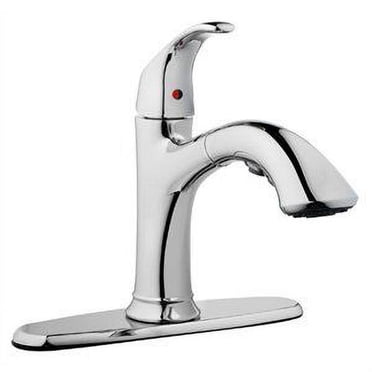 B&K Polished Chrome 2-Handle Kitchen Utility Faucet with Soap Dish, 8 ...