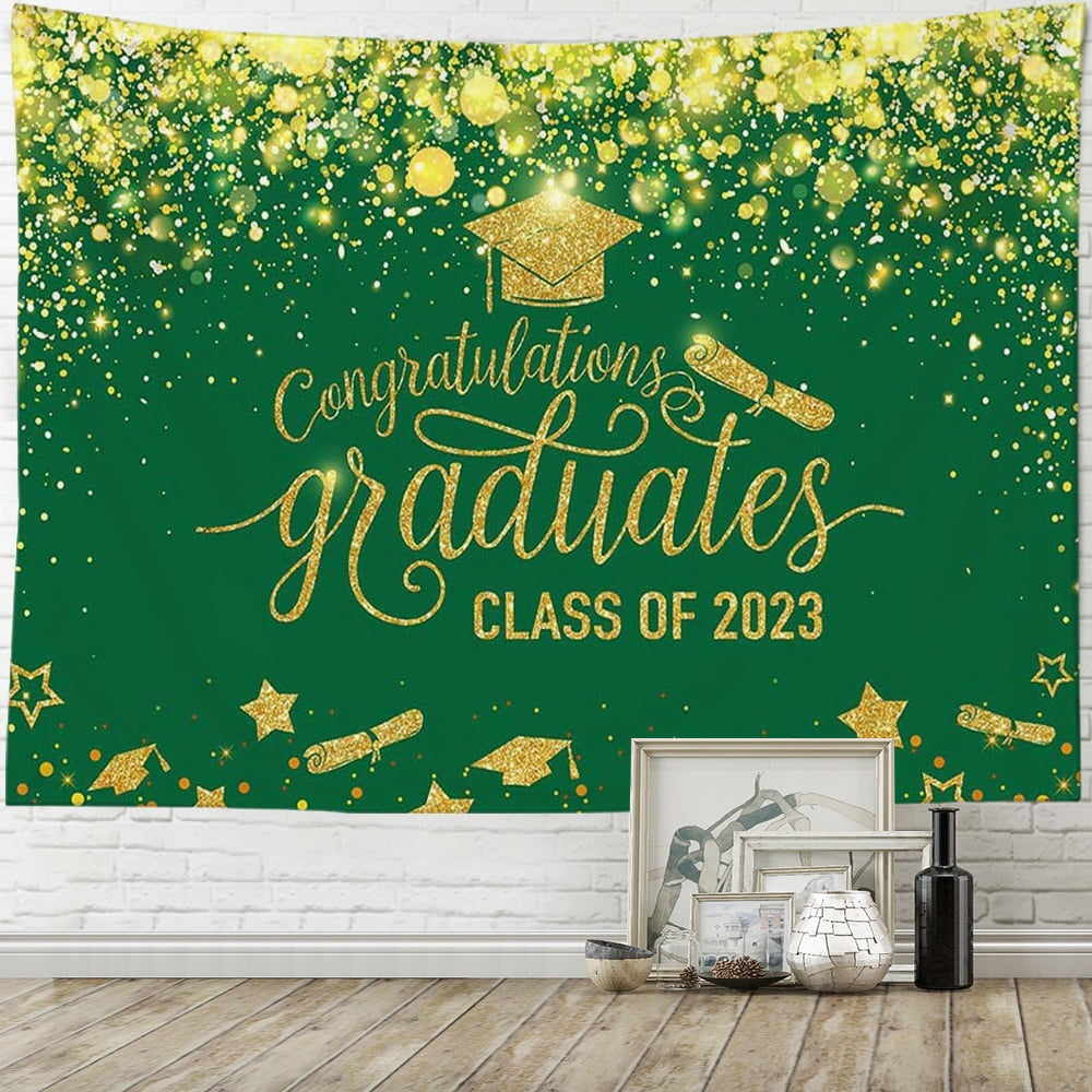 Graduation Backdrop Banner Maroon Large Congrats Grad Party Supplies ...
