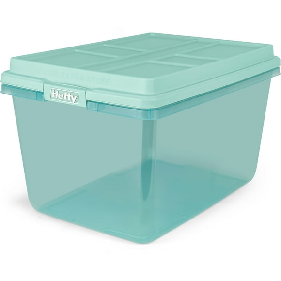 Hefty Qt. Hi-rise Lid Clear Storage Bin