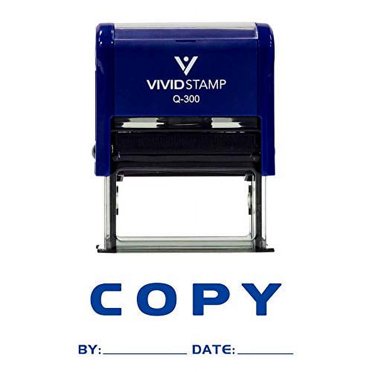 Vivid Stamp Paid In Full Self-Inking Office Rubber Stamp (Blue) - Large ...