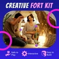 Fort Building Kit with Rods and Connectors- 145 Pieces - Ages 4-8, 8-12 ...