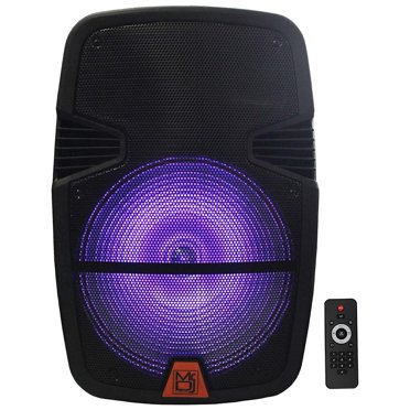 Mr. Dj PBX2659S 15" 2-Way Portable Pasive Speaker with LED Accent ...