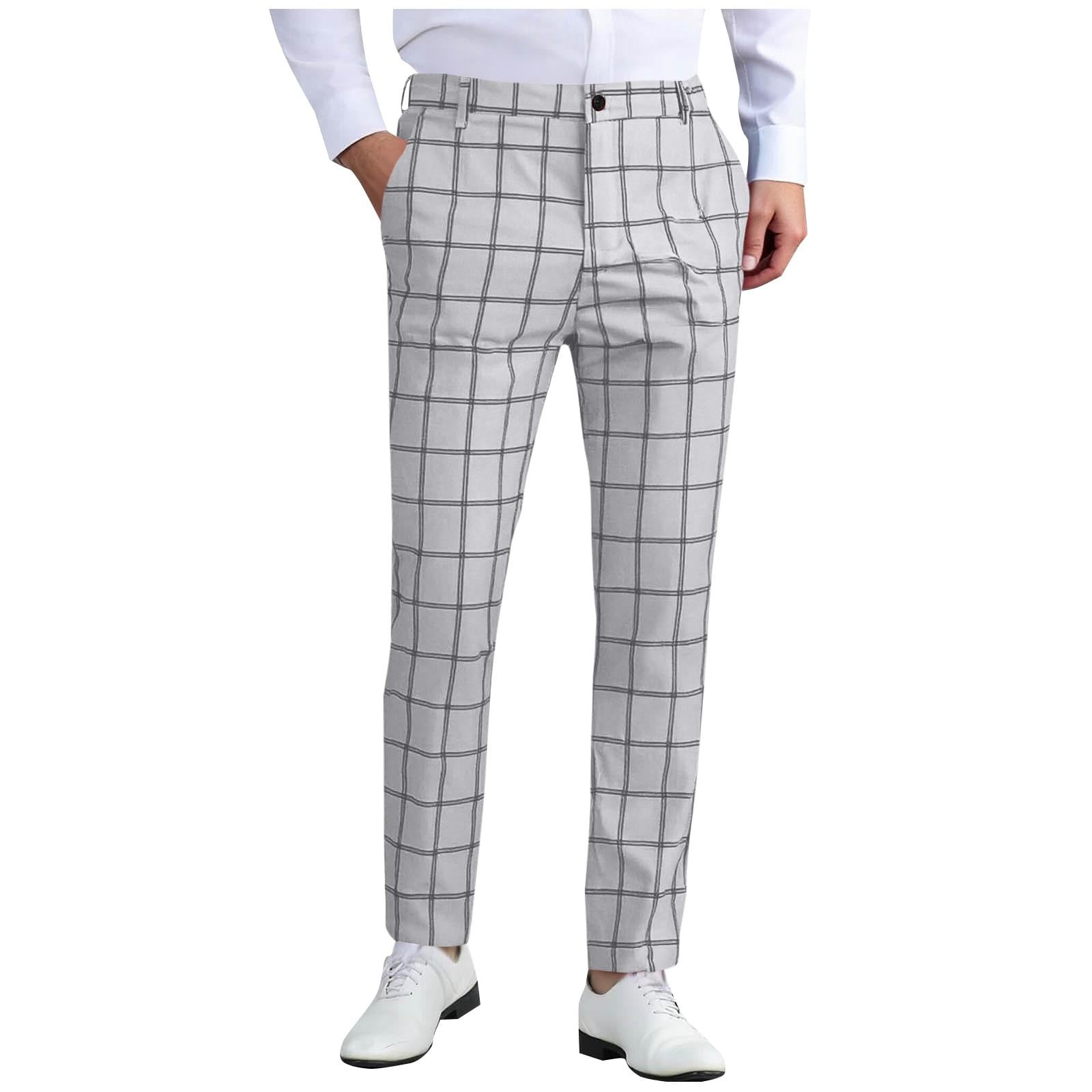 Click here for Unbranded Pants For Men  Plaid Fashion Casual Form... prices