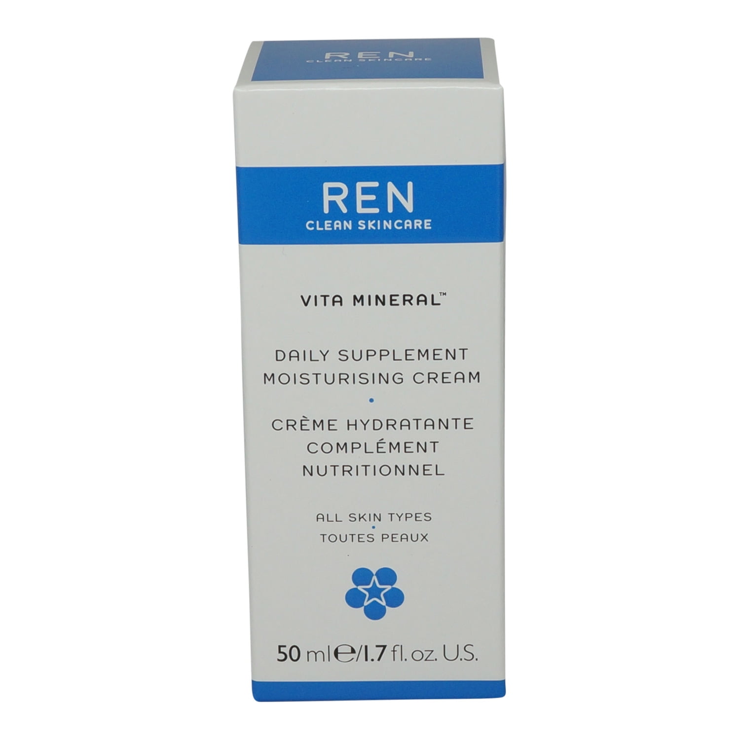 REN Skincare Vita Mineral Daily Supplement Moisturising Cream 1.7 oz ...