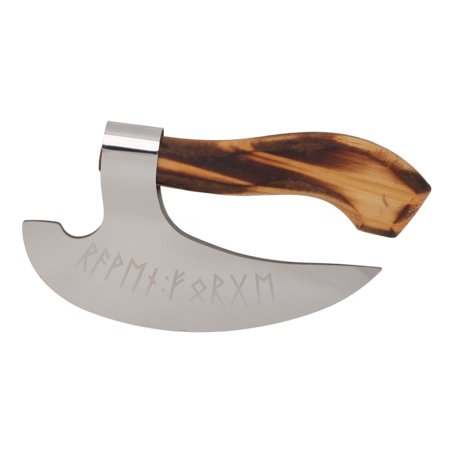 Pizza Cutter Axe, Wooden Handle Viking Pizza Axe Ergonomic For Cake For ...