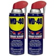 WD-40 Multi-Purpose Lubricant with Smart Straw, 12 oz Aerosol Spray - 2 ...
