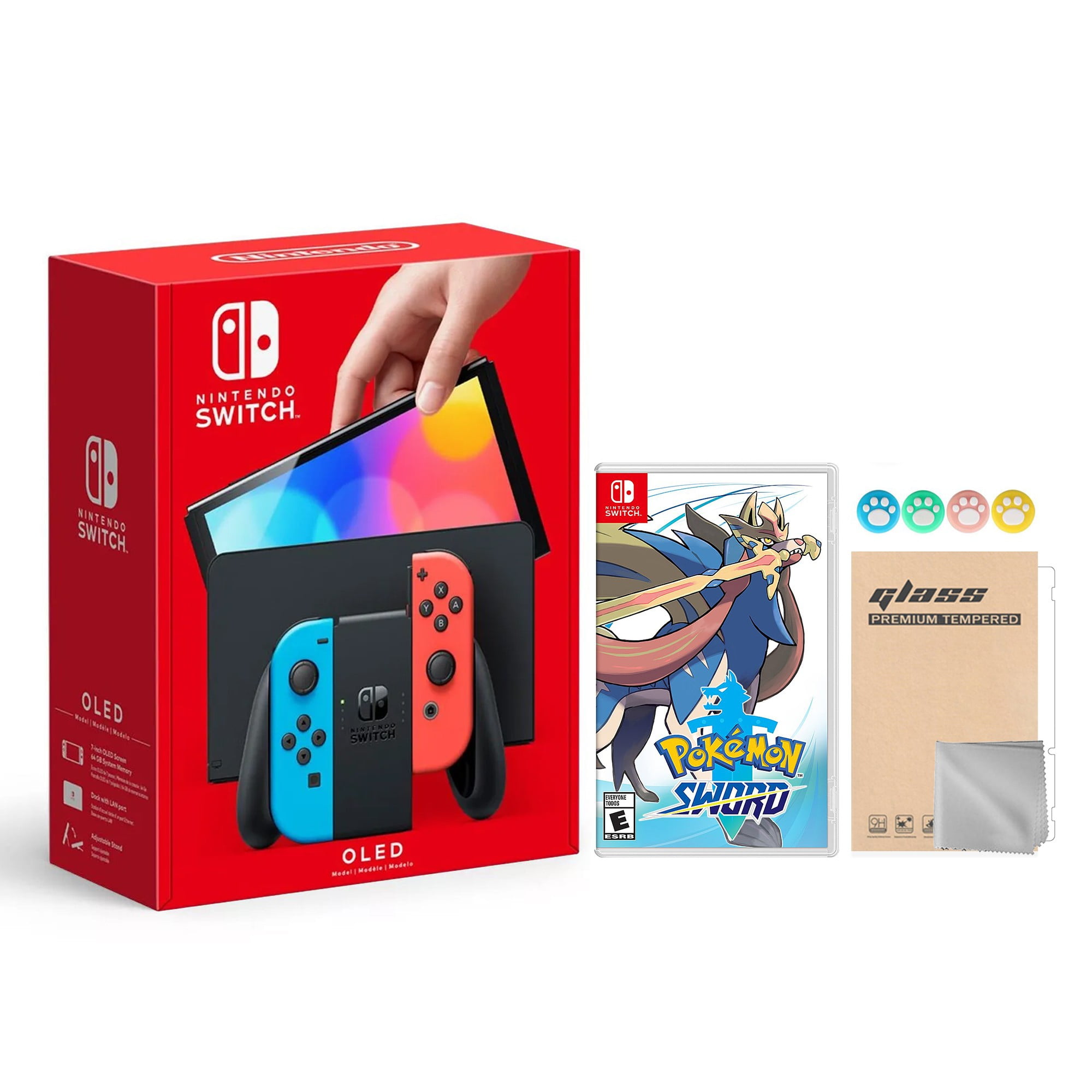 2021 New Nintendo Switch OLED Model Neon Red & Blue Joy Con 64GB ...