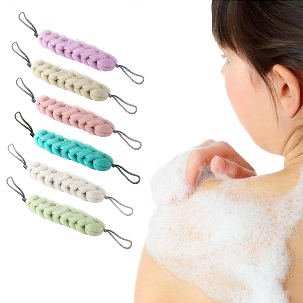 6 Back Scrubber Bath Shower Mesh Sponge Exfoliating Body Brush Wash