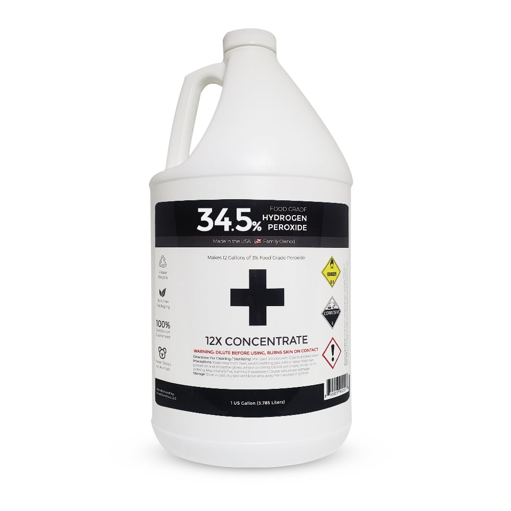 34.5% Food Grade Hydrogen Peroxide 1 Gallon - Walmart.com