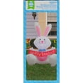 3 1/2' Gemmy Airblown Inflatable Easter Bunny w/ Bowtie Sitting Holding ...