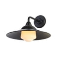 Croma 15" Wall Sconce - Outdoor in Matte Black with Matte Black Shade ...