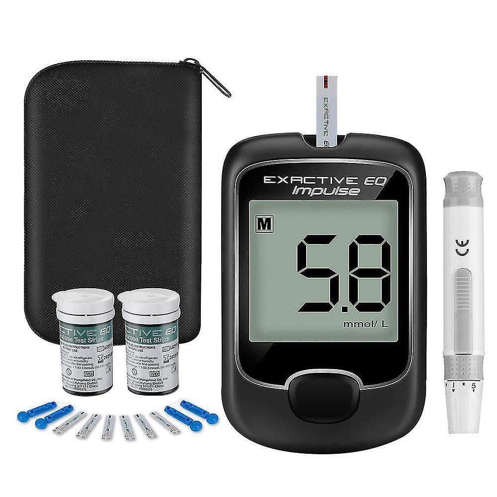 CHAO Medidor de monitor de glucosa en sangre, kit de prueba de diabetes ...