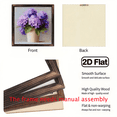 2D Flat, Wooden Frame Wall Art with Ribbons for Home, Coffee Shop ...