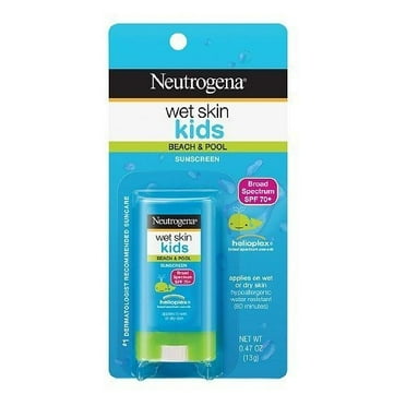 Neutrogena Wet Skin Kids Sunscreen Stick, SPF 70, 0.47 oz - Walmart.com