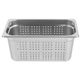 2-Pack 1/3 Size 6" Deep Perforated Stainless Steel Table Pan, Catering ...