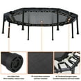 GARTIO 50" Fitness Trampoline, Mini Bungee Rebounder, Cardio Trainer ...