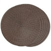 Coolmade Large Circular Woven Cotton Braided Table Mats, Non-Slip, Set ...