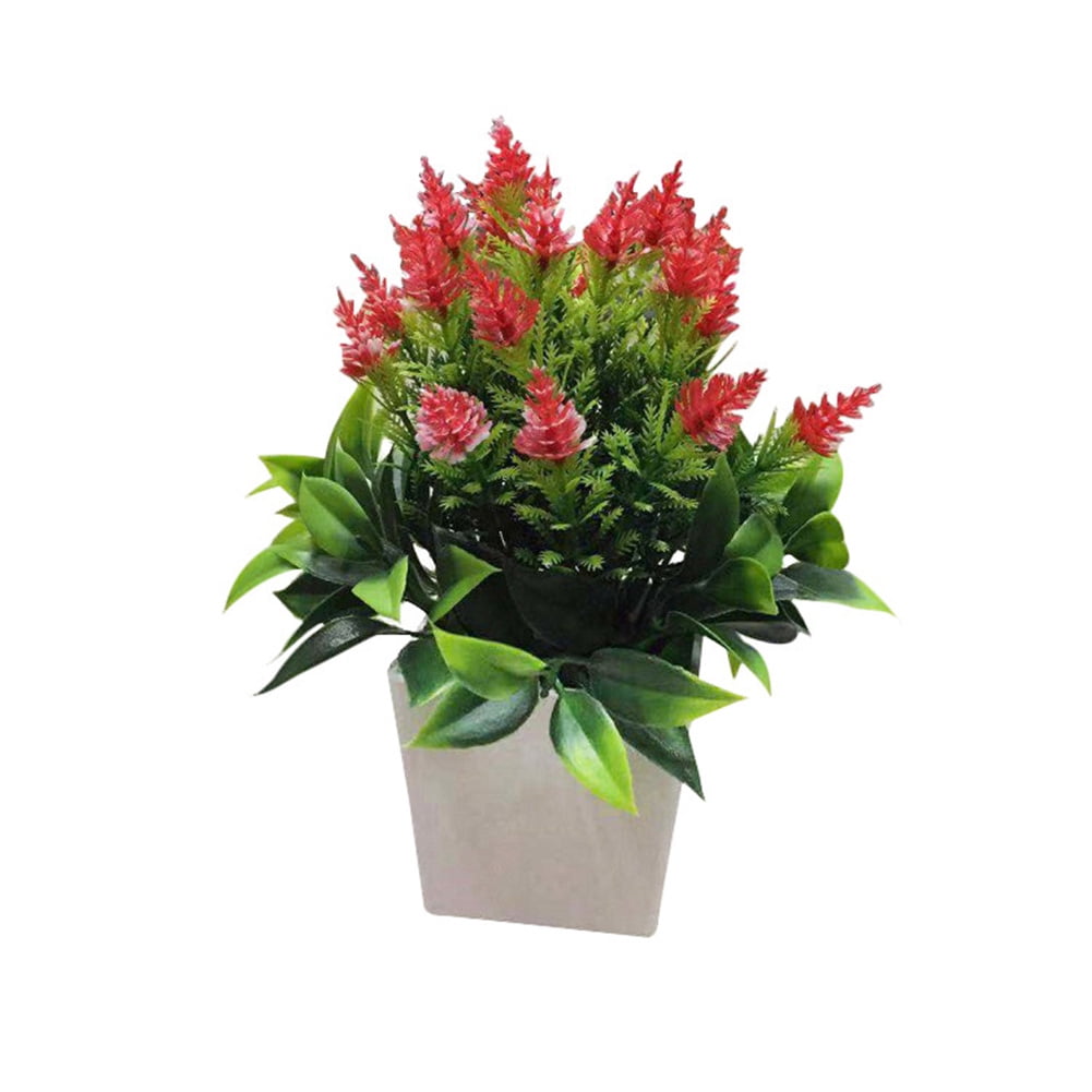 buateil 1Pc Artificial Mini Pine Core Bonsai Plant Potted Landscape ...