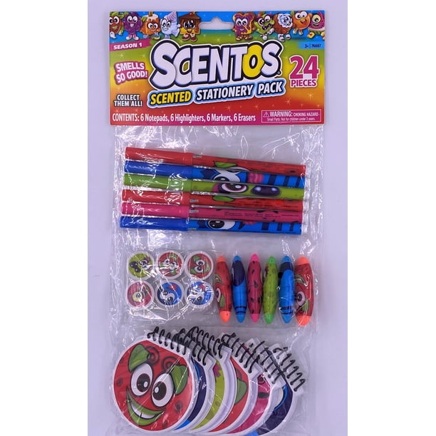 Scentos Scented Stationery Pack Party Favors, 24-Pack - Walmart.com ...