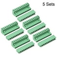 10 Pin 5.08mm Pitch Male Female PCB Screw Terminal Block 5Sets ...